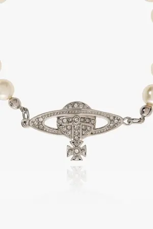 VIVIENNE WESTWOOD Logo Bracelet - Silver