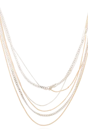 ALLSAINTS Layered Brass Necklace
