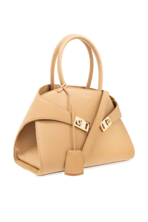 FERRAGAMO Hug’ Shoulder Bag - Beige