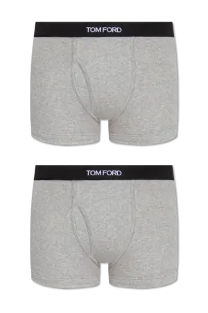 TOM FORD Trunks With Logo - Grey