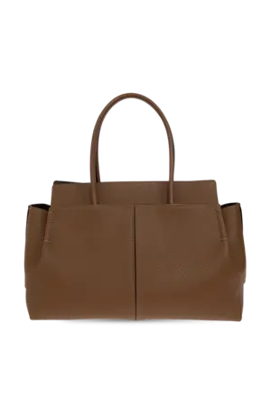 TOD'S Leather Tote Bag With Logo