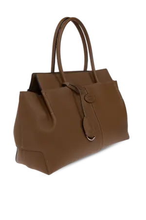 TOD'S Leather Tote Bag With Logo