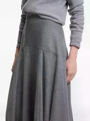 BOSS A-line Skirt In Melange Flannel