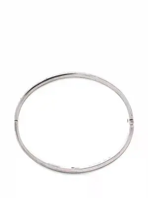 BVLGARI Bangle 18k White Gold With 2 Diamonds Bracelet
