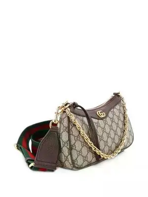 Gucci Ophidia Charm Shoulder Bag Gg Coated Canvas Small Crossbody Bag