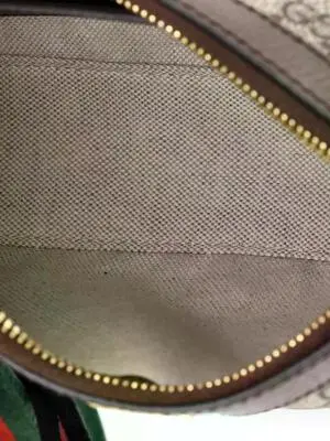 Gucci Ophidia Charm Shoulder Bag Gg Coated Canvas Small Crossbody Bag