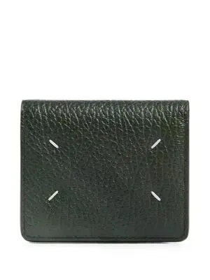 MAISON MARGIELA Four Stitches Grained Leather Wallet - Green