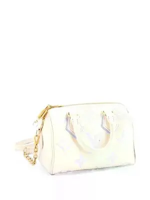 LOUIS VUITTON Speedy Bandouliere Bag Degrade Monogram Empreinte Giant 20 Satchel - Blue