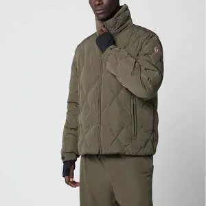 Moncler Khaki Quilted Down Jacket