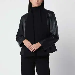 TOTEME Leather Jacket With Scarf Collar