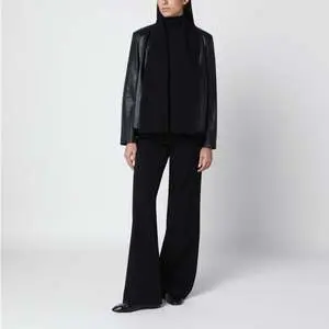 TOTEME Leather Jacket With Scarf Collar