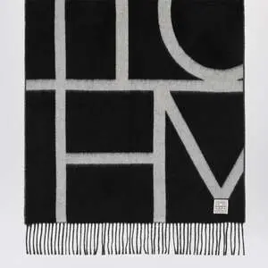 TOTEME Brushed Wool Scarf With Monogram