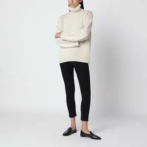 TOTEME Oversized Almond-colored Wool Turtleneck