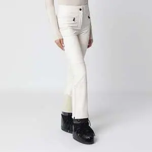 Moncler Ivory Ski Trousers In Technical Fabric
