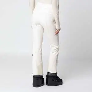 Moncler Ivory Ski Trousers In Technical Fabric