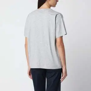 ANINE BING Cade Tee Collegiate Gray Cotton T-shirt