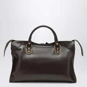 Balenciaga Medium Le City Uptown Bag In Leather - Brown
