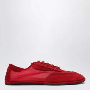 Dear Frances Sneakers In Semi-sheer Mesh And Suede