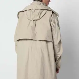 You Must Create Beige Layered Parka In Nylon