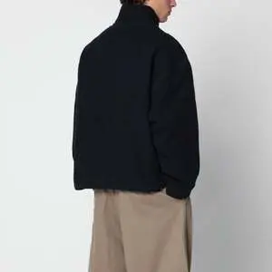 You Must Create Navy Zip-up Wool Jacket