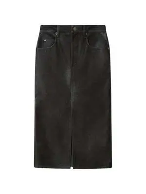 Isabel Marant Étoile Marant Bisane Faux Leather Skirt - Multicolor