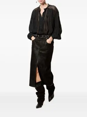 Isabel Marant Étoile Marant Bisane Faux Leather Skirt