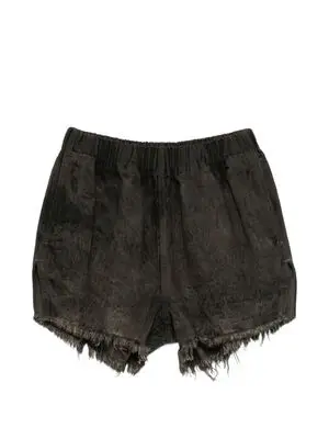 Rick Owens Denim Cotton Shorts - Multicolor