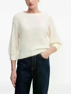 BENETTON Balloon-sleeve Sweater Neutrals