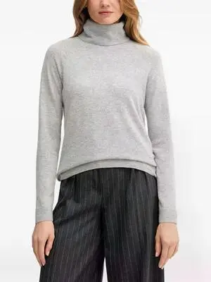 BENETTON Roll-neck Sweater - Grey