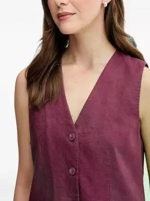 BENETTON V-neck Buttoned Waistcoat