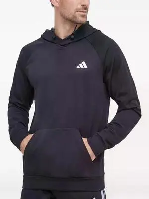 Adidas Logo-print Hoodie - Black