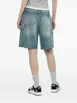 AAPE BY *A BATHING APE Fade Pleated-detail Denim Short