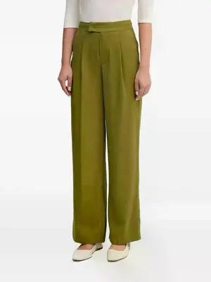 BENETTON Pleated Tailored Trousers - Green