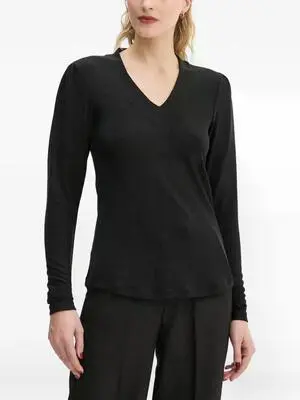 BRUUNS BAZAAR V-neck Long-sleeve T-shirt