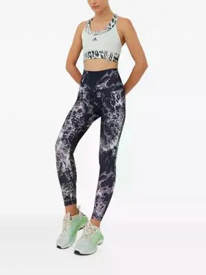 Adidas Animal-print Sports Bra - Green