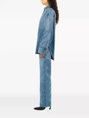Off-White Paisley Denim Lover Shirt Jacket