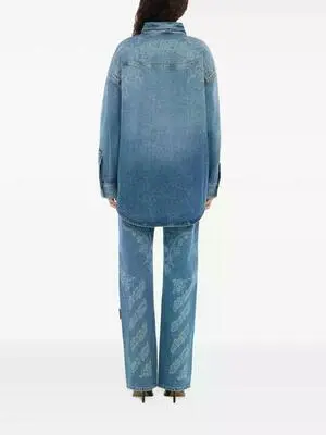 Off-White Paisley Denim Lover Shirt Jacket