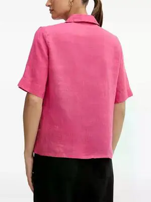 BENETTON V-neck Short-sleeve Blouse