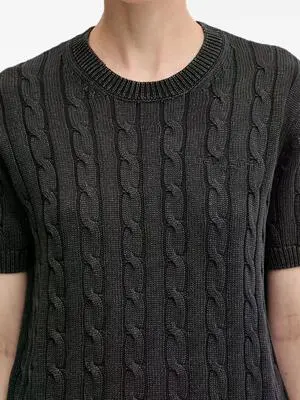Carhartt Work In Progress Cable-knit Short-sleeve Sweater