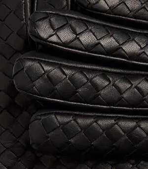 HAMERLI Woven Leather Marcel Gloves