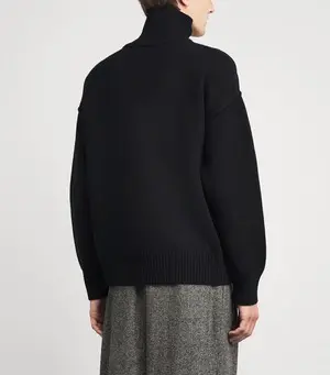 AMI Paris Virgin Wool De Coeur Rollneck Sweater