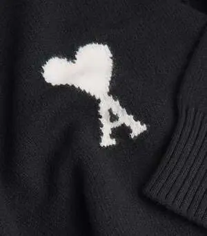 AMI Paris Virgin Wool De Coeur Rollneck Sweater