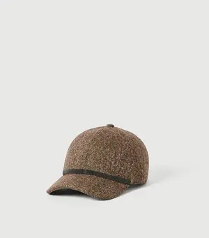 Brunello Cucinelli Virgin Wool-blend Monili Baseball Cap - Brown