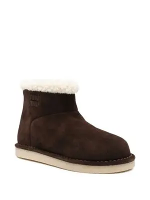 Miu Miu Suede Leather Boots - Multicolor