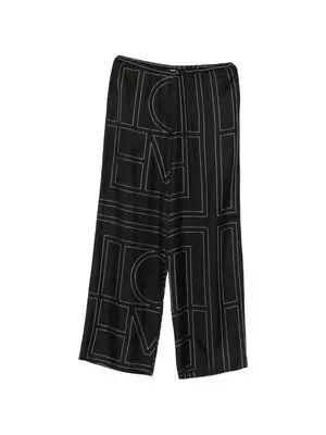 TOTEME Toteme Women Monogram Silk Pajama Trousers Multicolor