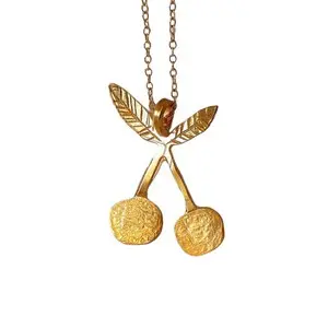 LILY FLO JEWELLERY Cherry Necklace In Solid - Gold