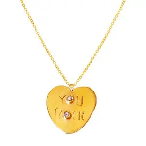 LILY FLO JEWELLERY You Rock Diamond Necklace - Gold