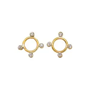 LILY FLO JEWELLERY Rhea 4 Diamond Earrings