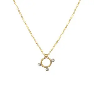 LILY FLO JEWELLERY Rhea 3 Diamond Necklace - Gold