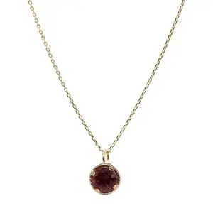 LILY FLO JEWELLERY Garnet Necklace - Gold